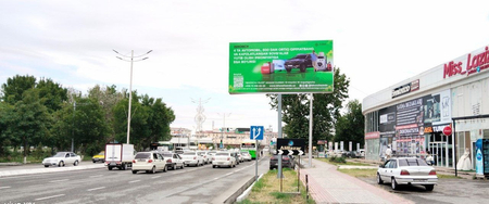 Jizzaxda bilbord xizmatlari Услуги рекламной на Джизак