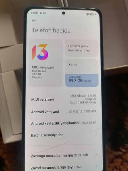 Redmi HOTE 10 pro