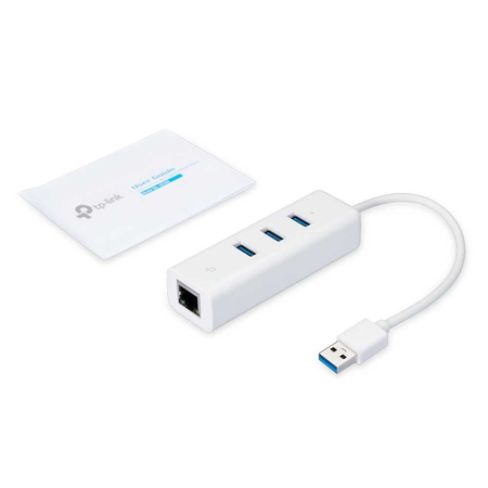 TP-Link UE330 3-портовый концентратор и гигабитный адаптер USB 3.0