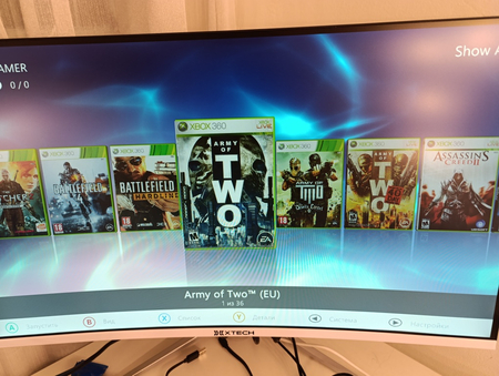 Xbox 360 slim 500gb freeboot (50 игры)