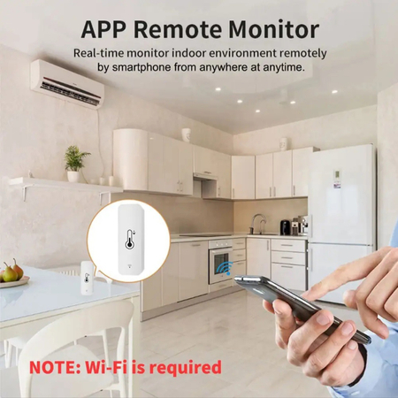 Умный WiFi датчик температуры и влажности Tuya