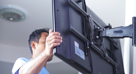 Установка, монтаж (lcd, led) телевизоров и мониторов на стен.