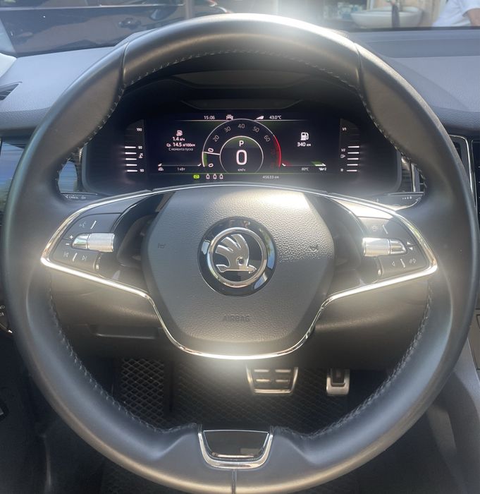 Skoda kodiaq style 2021 год фулл , зеленый 2.0 литровый