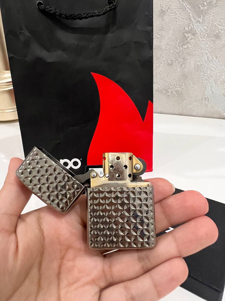 зажигалка Zippo 28186 Armor Engine Turn Star Ebony