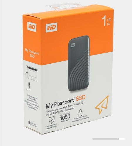 Портативный SSD 2TB WD, внешний хард, маленький хард