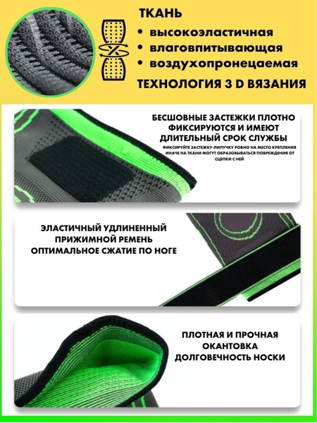 Наколенник ортопедия/Бандаж коленный/эластичный