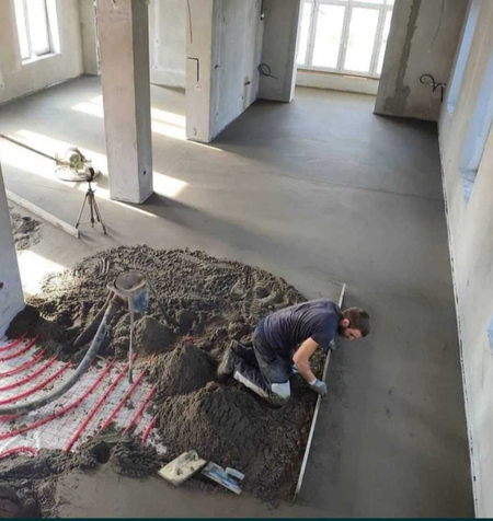 Поло сухой стяжка