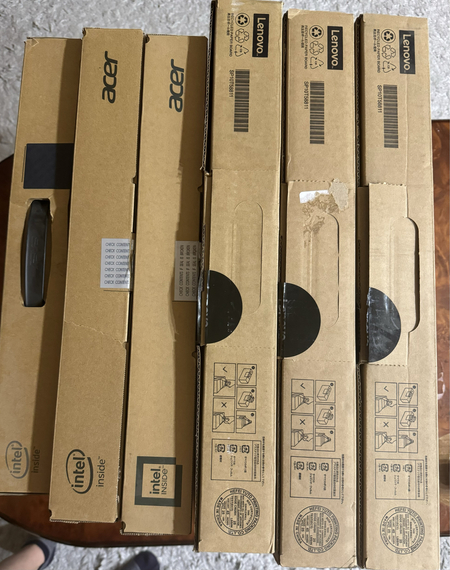 Коробки от Ноутбуков Acer/Lenovo/ASUS