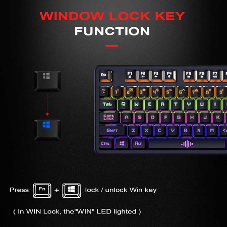 Клавиатура USB механическая с подсветкой K30  (NT5231)