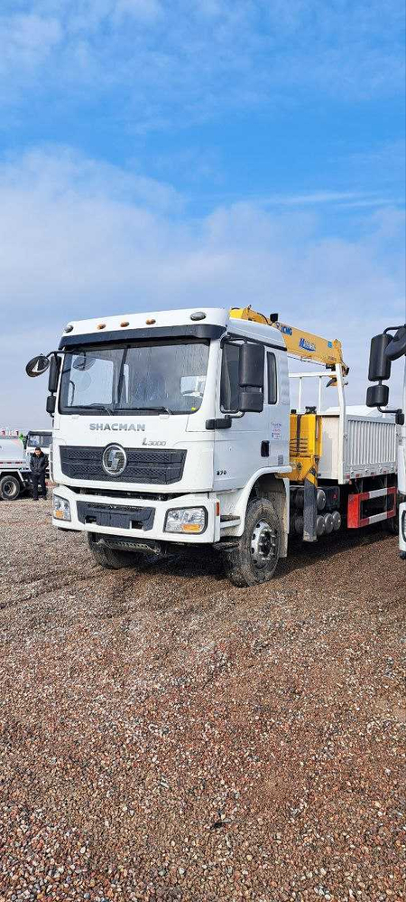 SHACMAN L3000 Борт-Манипулятор Кран-XCMG 6,3т стрелла, сотувда тайер.