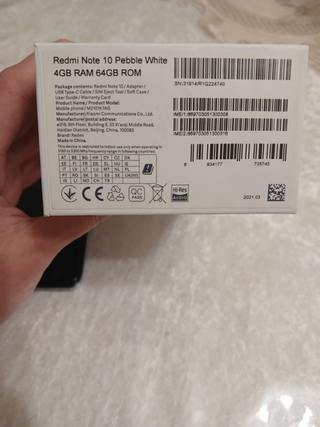 Redmi not 10
