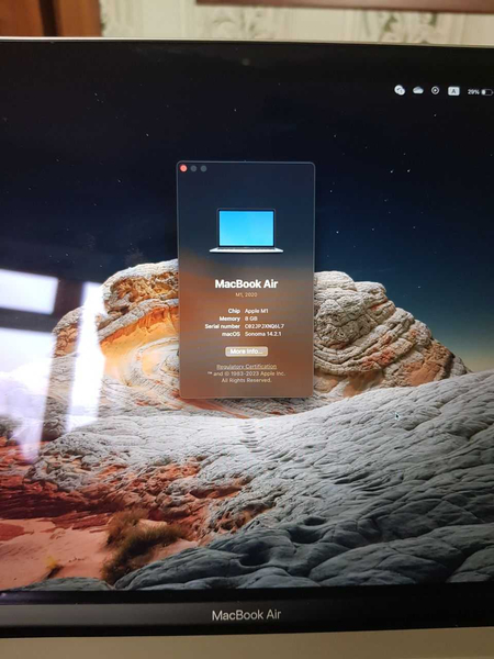 MacbookAir M1, 2020