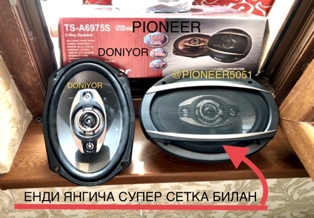 Pioneer 1000w kalonka 2ta cheti rezinkali magnitafon tanlamidi yengi +