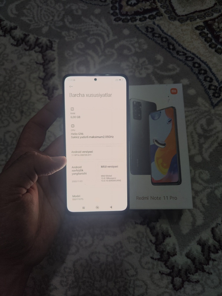 Xiaomi Redmi Note 11 Pro 6/64Gb Blue Igravoy Karobka Sastayaniya ideal