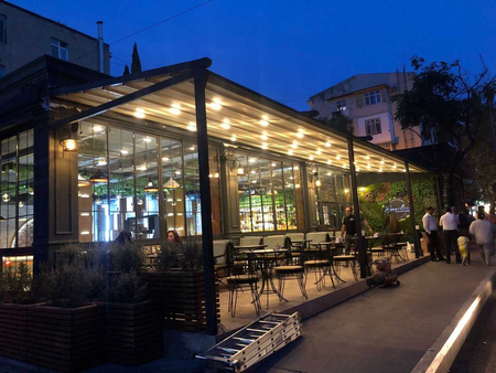 Pergola Kafe restoran va uylar uchun soyabon