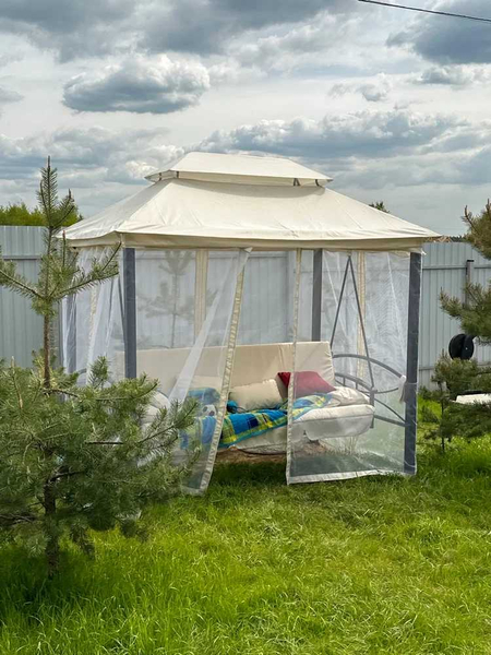 Скидка!!! Садовые качели 4-местные. Беседка Пальмира. РОССИЯ.