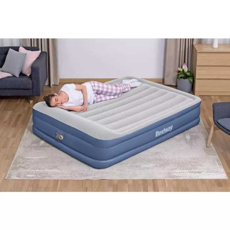Bestway 67690 BW Надувная кровать 152х203х61см с подголовником