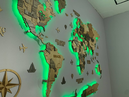 Karta mira, dunyo xaritasi, 3D, дунё харитаси, карта мира, лазер lazer