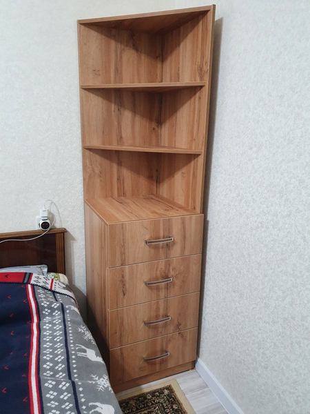 Мебель. Угловой шкафчик 190×50×50см