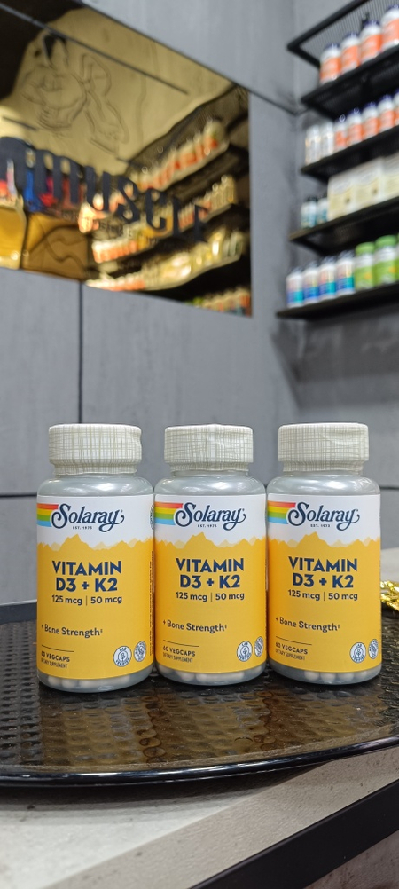 Solaray D3+K2 5.000 iu 60 veg caps