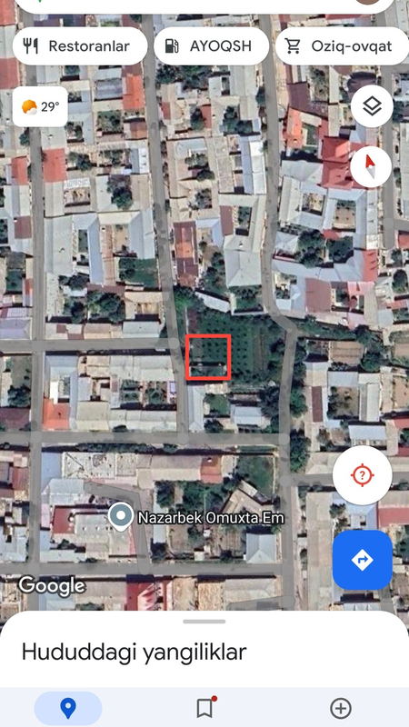 Nazarbekda yer sotiladi 5 sotix