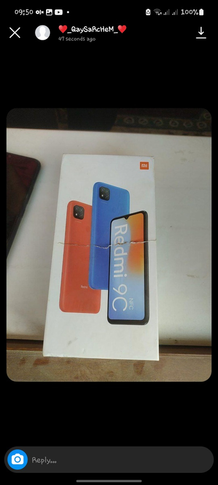 Redmi 9c xolati ideal karobka dakement bor