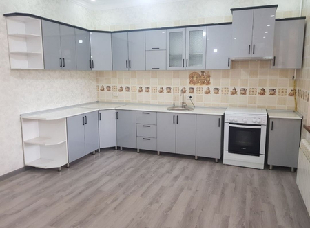 Кухонный гарнитур ХАЙТЕК из АКРИЛ, ЛМДФ на заказ
