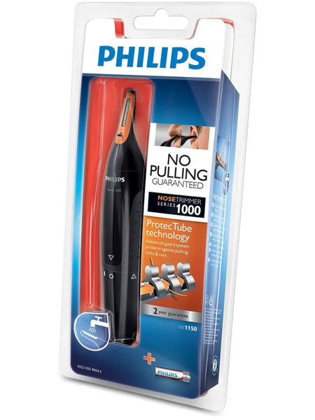 Водонепроницаемый триммер для носа и ушей Philips nt1150