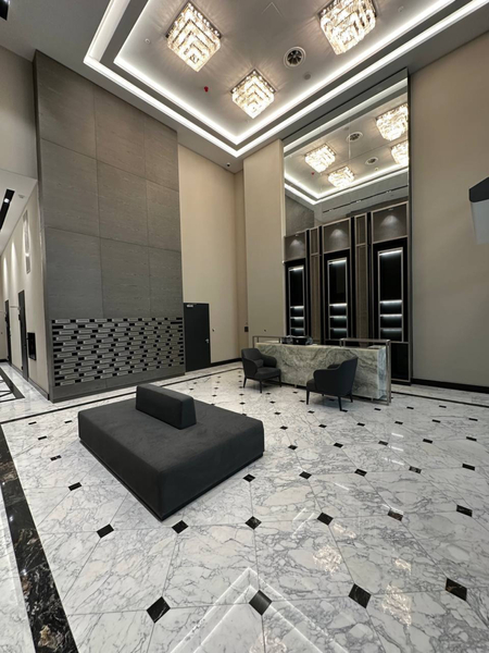 Новостройка Nest One 1 комнатная 21 этаж, 41м2. Коробка. Вид на Парк