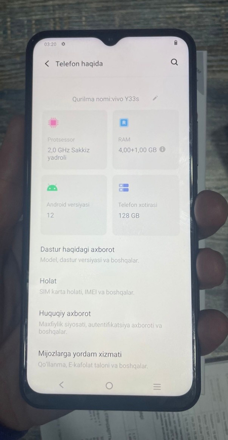 Vivo Y33s sotiladi