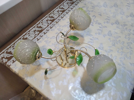Люстра, светильник.