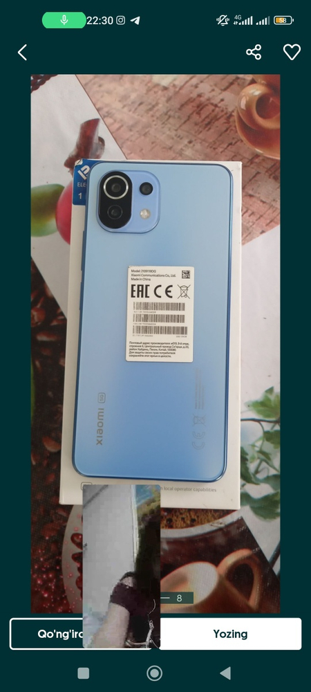 Xiomi 11 lite 5G NE 8/128