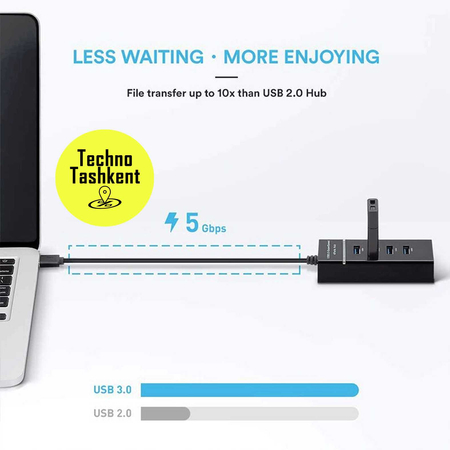 Usb 3.0 Hub 4-port 5Gbps (Garantiya) (Dostavka Bor)