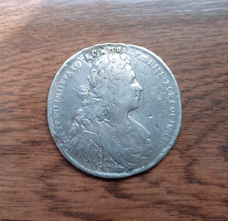 Рубль 1728 год Пётр 2