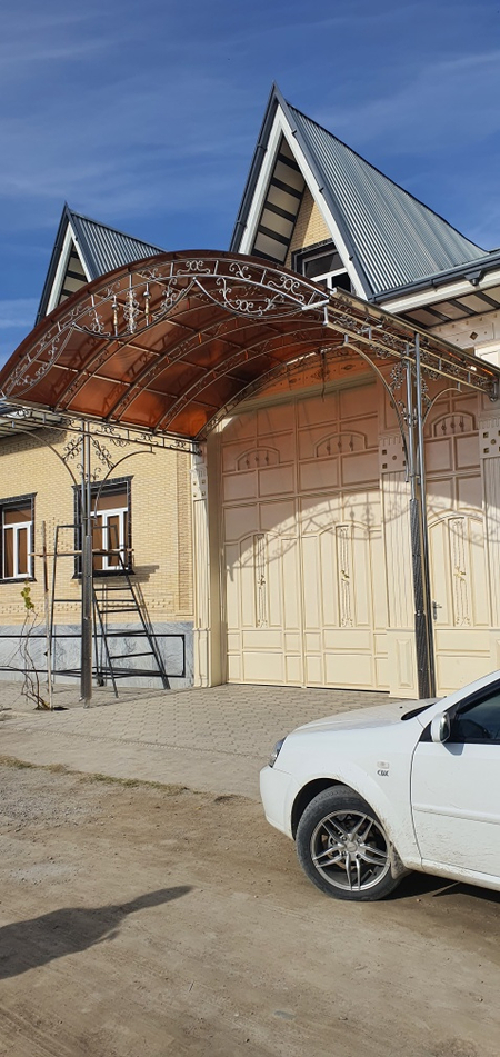 Козырёк из нержавейки