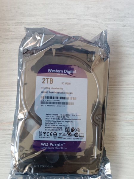 HDD WD Purple 500,1, 2, 4, 6, 8, 10