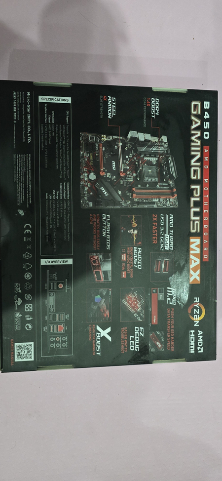 Материнская плата Msi B450 Gaming Plus MAX