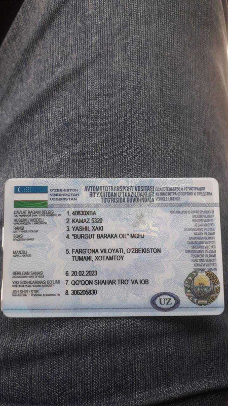 Камаз бензавоз холати идеал тшлаб турибди