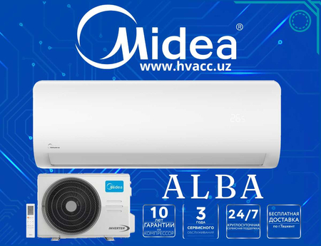 Konditsioner Midea ALba-18000 Btu inverter 105-265V 10 Yil Kafolat