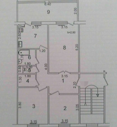 Карасу 1 Продается квартира 3/5/5 балкон 2×6 Улучшенная планировка