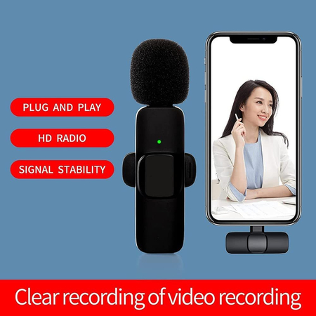 Микрофон петличный Wireless Microphone беспроводной
