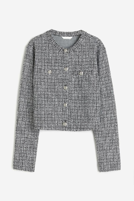 h&m костюм юбка+пиджак размер XS в стиле шанель ниже себестоимости