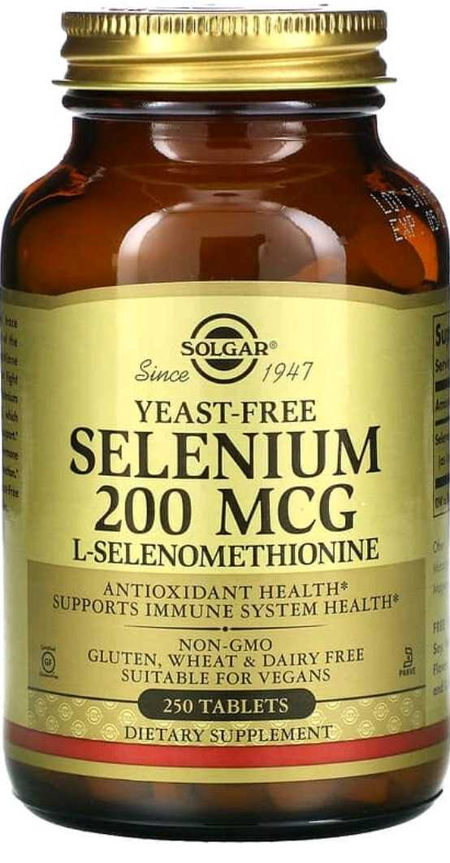 Solgar selenium 200mg.  селен 100 и 250 таблеток