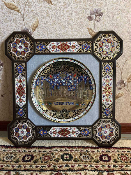 Пано из чеканки ручная работа