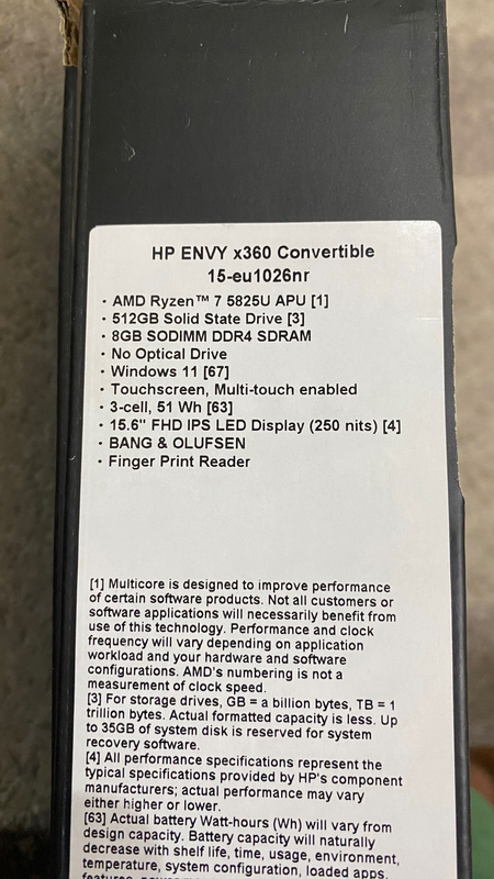ноутбук hp envy x360 15-eu1026nr