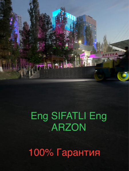 Asfalt ishlari eng SIFATLI va tez muddat amalga owiriw
