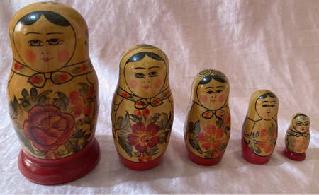 Матрёшки времён СССР, 5в1