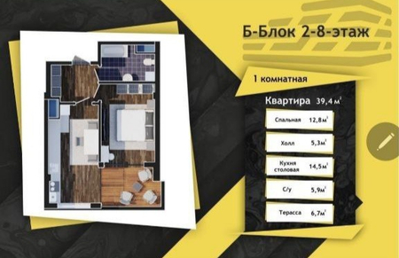 Продается квартира в новостройке