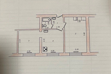 Продажа 2комнатной Квартиры Сергели-2,Бывшее Общежитие