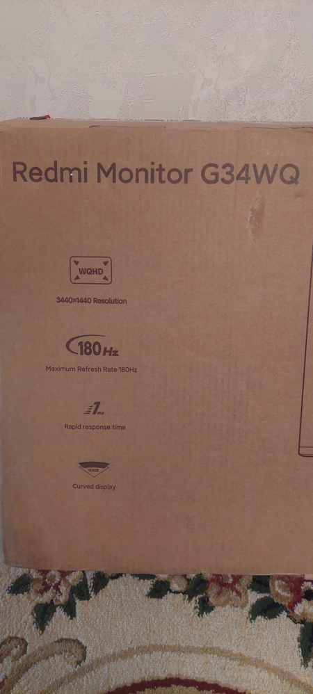 Монитор Gaming Curved Xiaomi Redmi C34WQ 180Hz за 240 у.е!